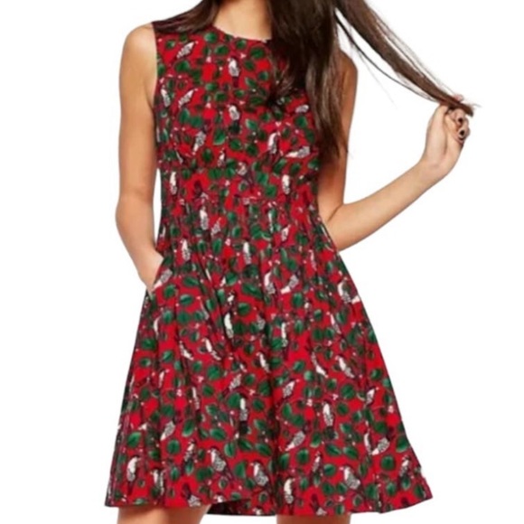 Modcloth | Dresses | Euc Mod Cloth Dress Emily Fin Lucy Red Cardinal ...